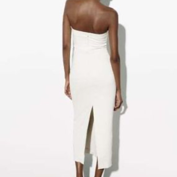 Zara | Dresses | Nwt Zara New Woman Ss23 White Midi Dress Ref269877 ...